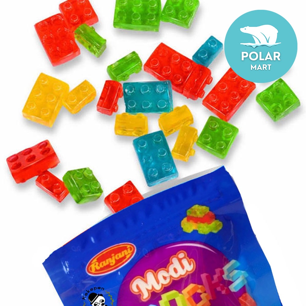 Jual Permen Modi Blocks 3D Gummy Candy Satuan 22 Gram | Shopee Indonesia