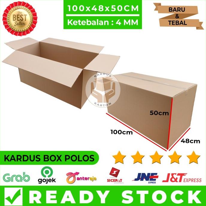 Jual HOT PROMO Kardus Besar Jumbo Karton Box Polos 100 x 48 x 50 ...