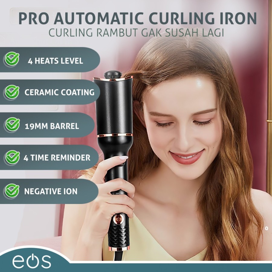 Jual PRO Automatic curling iron hair curler automatic curler ceramic ...