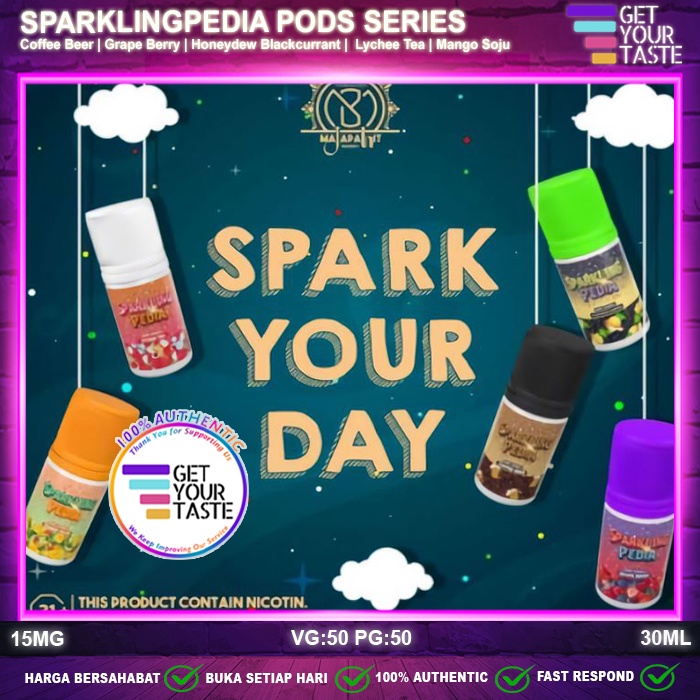 Jual Liquid Sparkling Pedia Pods Friendly 30ML Salt SparklingPedia by ...
