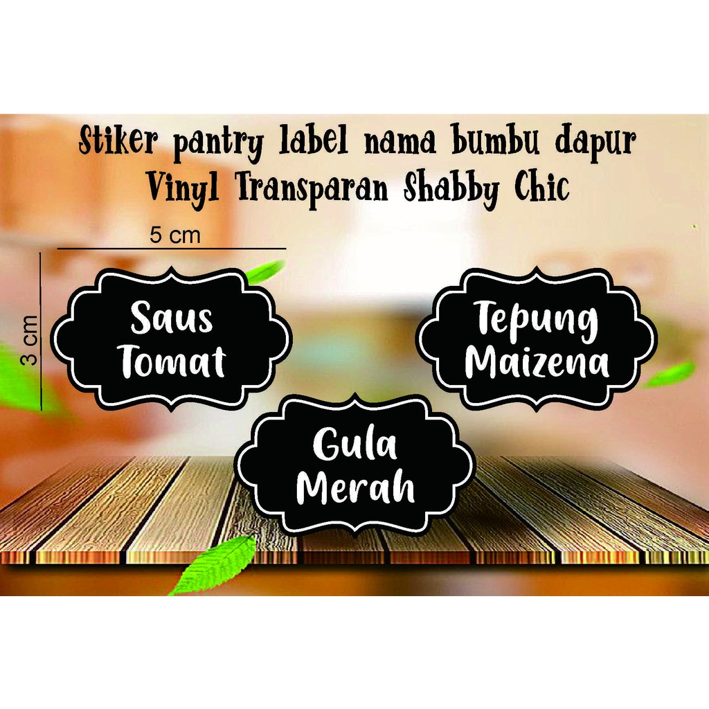 Jual Stiker Pantry Label Nama Bumbu Dapur | Shopee Indonesia