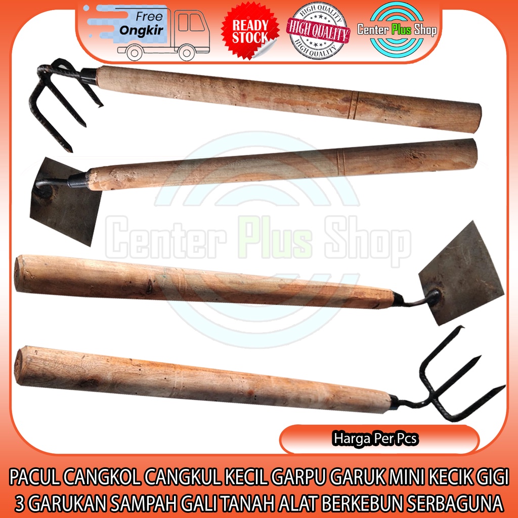 Jual Pacul Cangkol Cangkul Kecil Garpu Garuk Mini Kecik Gigi 3 Garukan ...