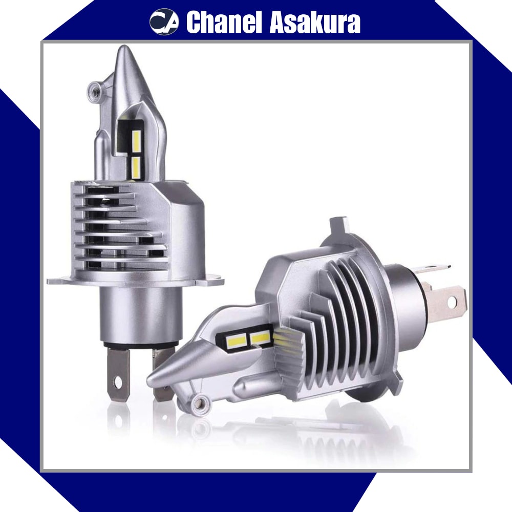 Jual Lampu Mobil LED Headlight 16000LM 80W 6500K H4 12V 2 PCS | Shopee ...