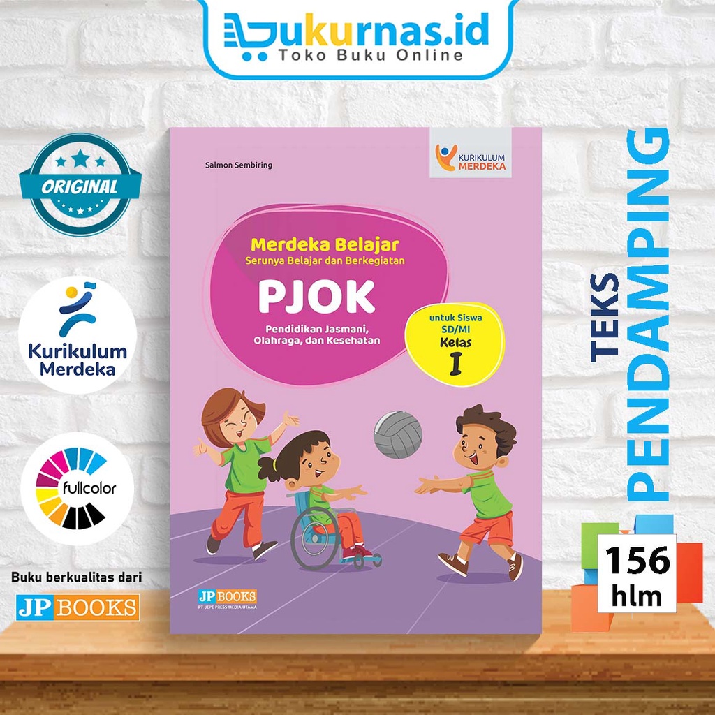Jual Buku Teks Pendamping PJOK SD/MI Kelas 1 Kurikulum Merdeka - JPBOOKS | Shopee Indonesia