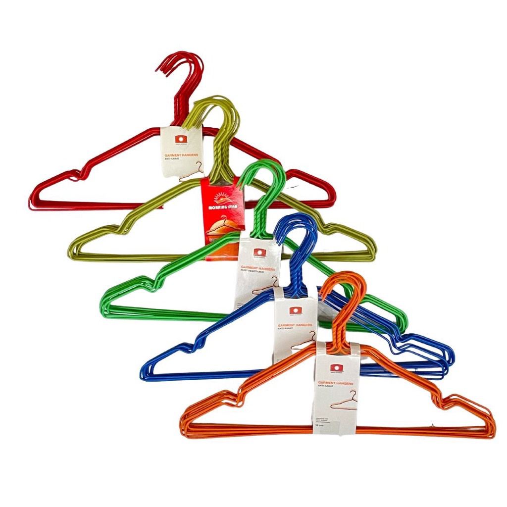 Jual HANGER STAINLESS WARNA WARNI HANGER DEWASA | Shopee Indonesia