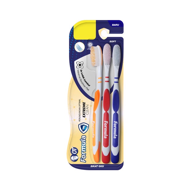 Jual FORMULA TOOTH BRUSH PLATINUM EXTREME CLEAN PACK - SIKAT GIGI ...