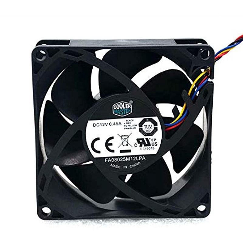 Jual FAN 8CM COOLER MASTER FA0825M12LPA DC.12V 0.45A TEBAL 2.5CM 4PIN ...
