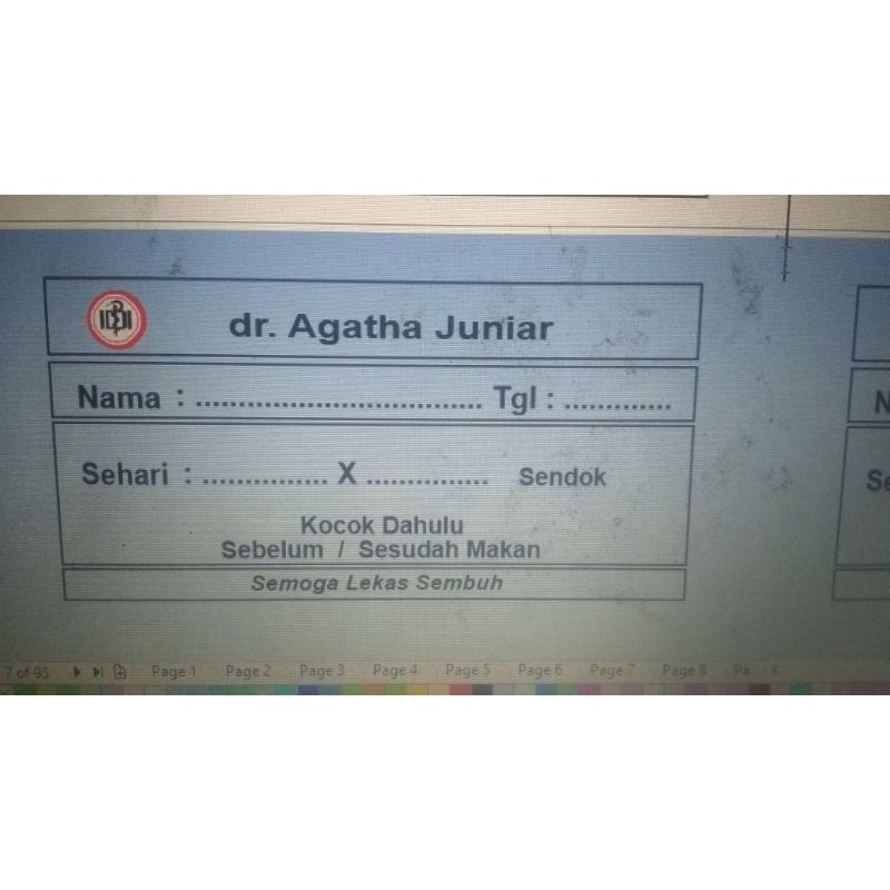 Jual Etiket Label Sticker Stiker Obat Sirup 1 pak isi 500pcs | Shopee ...