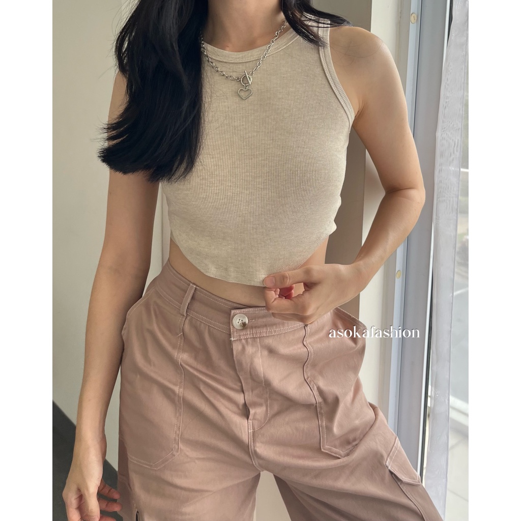 Jual ASOKA Carla Tanktop 270 - Basic Tanktop - Atasan Wanita - Tanktop Knit | Shopee Indonesia