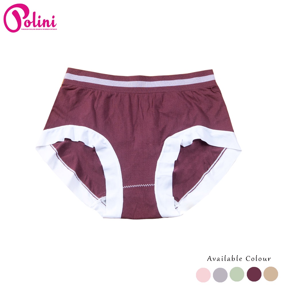 Jual POLINI Celana Dalam Wanita Bahan Katun Mid Waist Cd Elastis ...