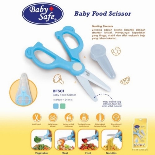 Jual Baby Safe Food Scissor / Gunting Makanan Bayi BFS01 | Shopee Indonesia