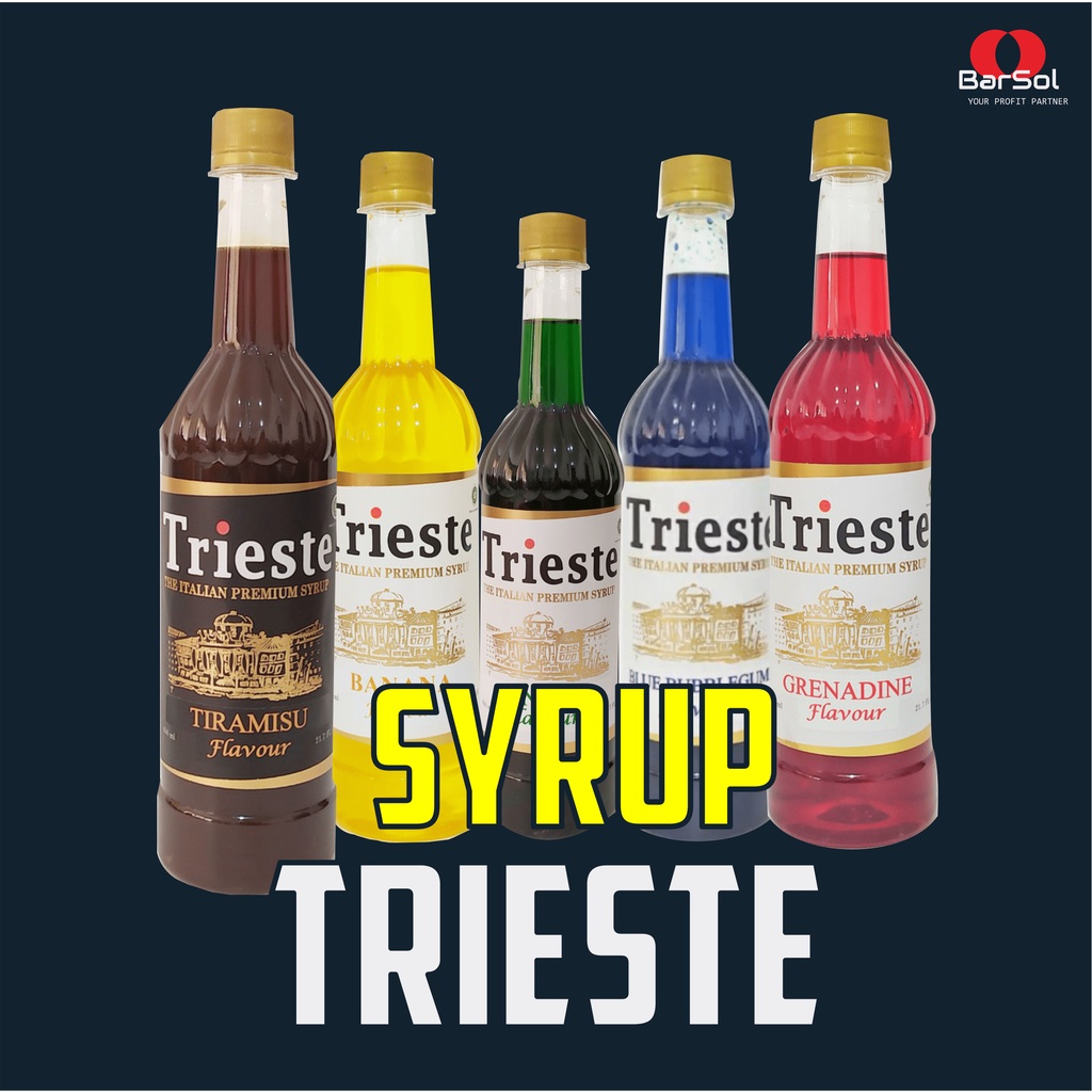 Jual Trieste Syrup All Variant 650 Ml - Barsol Indonesia | Shopee Indonesia