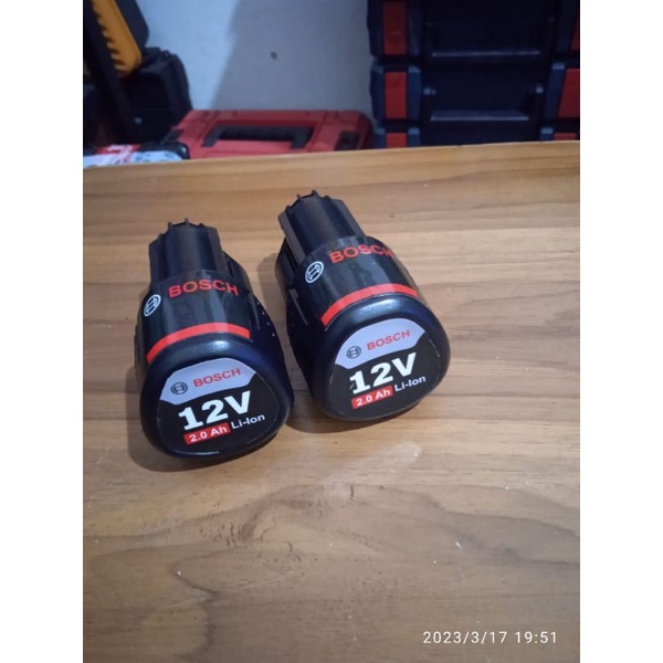Jual Baterai Bor Cordless BOSCH 12V 2Ah 2.5Ah 3Ah GSR GSB 120 LI ...