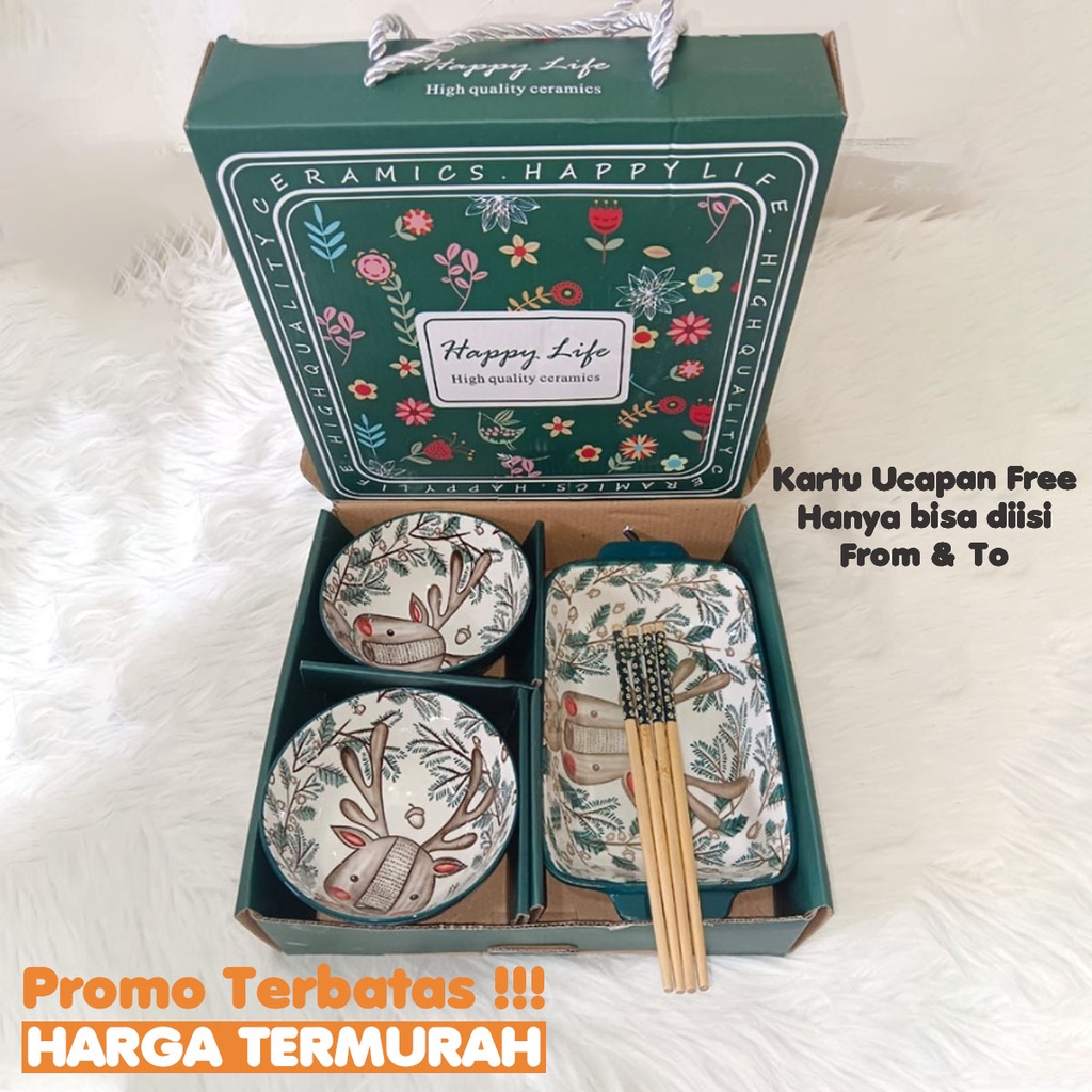 Jual AVELINE Mangkok Set Keramik Premium Peralatan Makan / Piring Set ...
