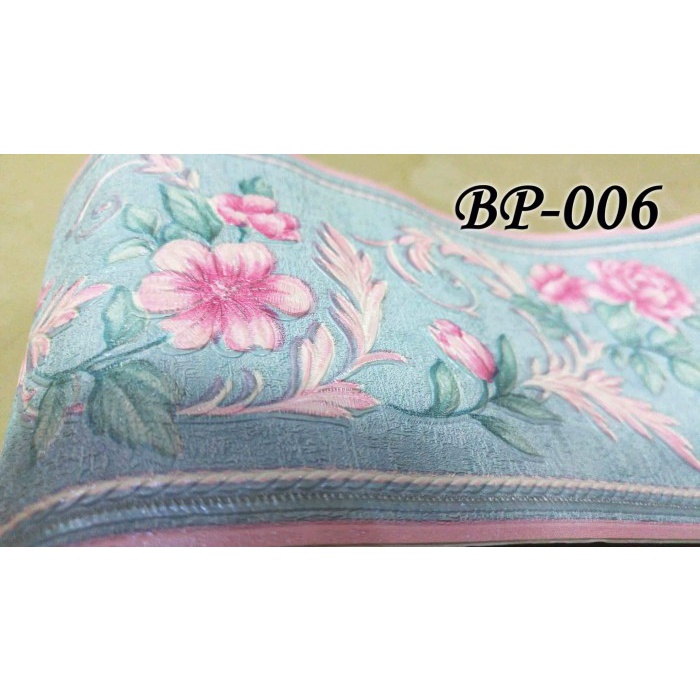 Jual BP006 ULTIMATE SOFT BLUE WALL BORDER PREMIUM TEKSTUR TIMBUL ...