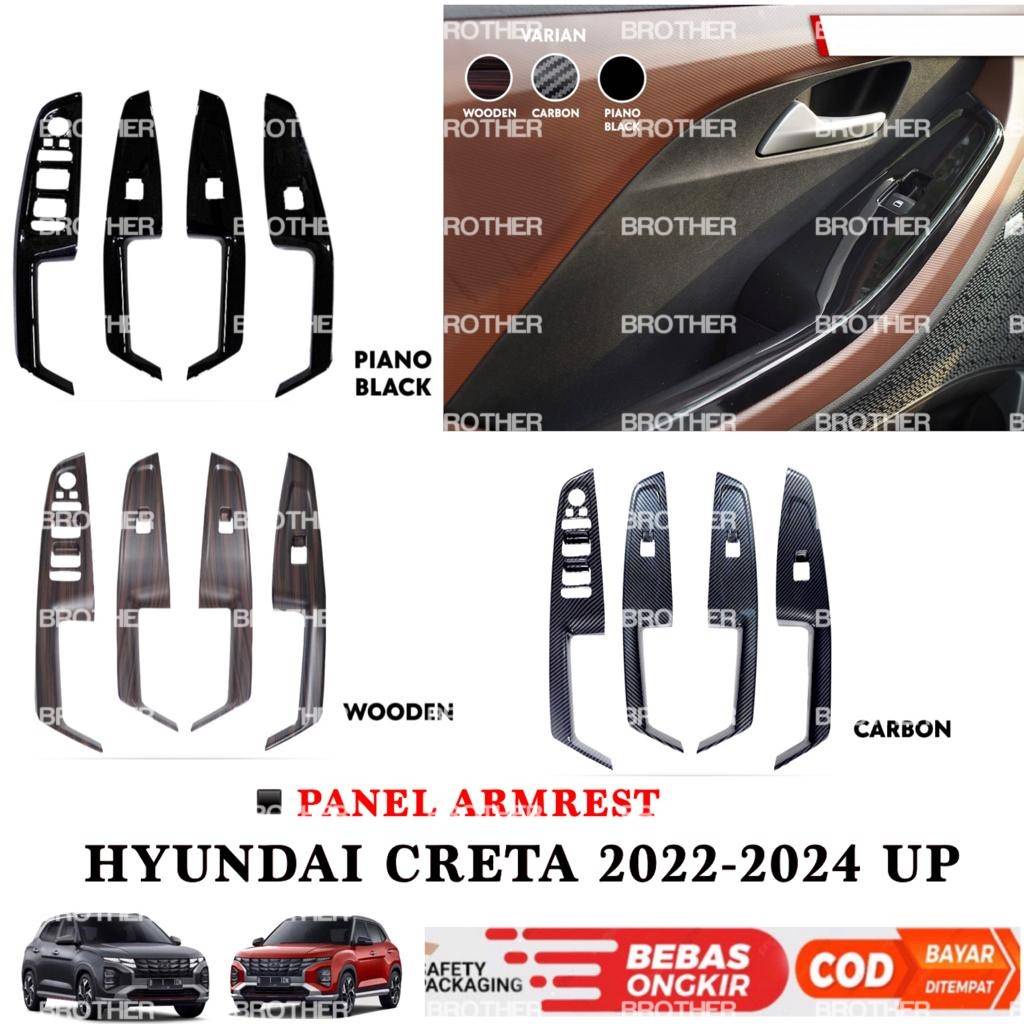 Jual Panel Power Window Armrest Hyundai Creta 2022 2023 2024 Wood ...
