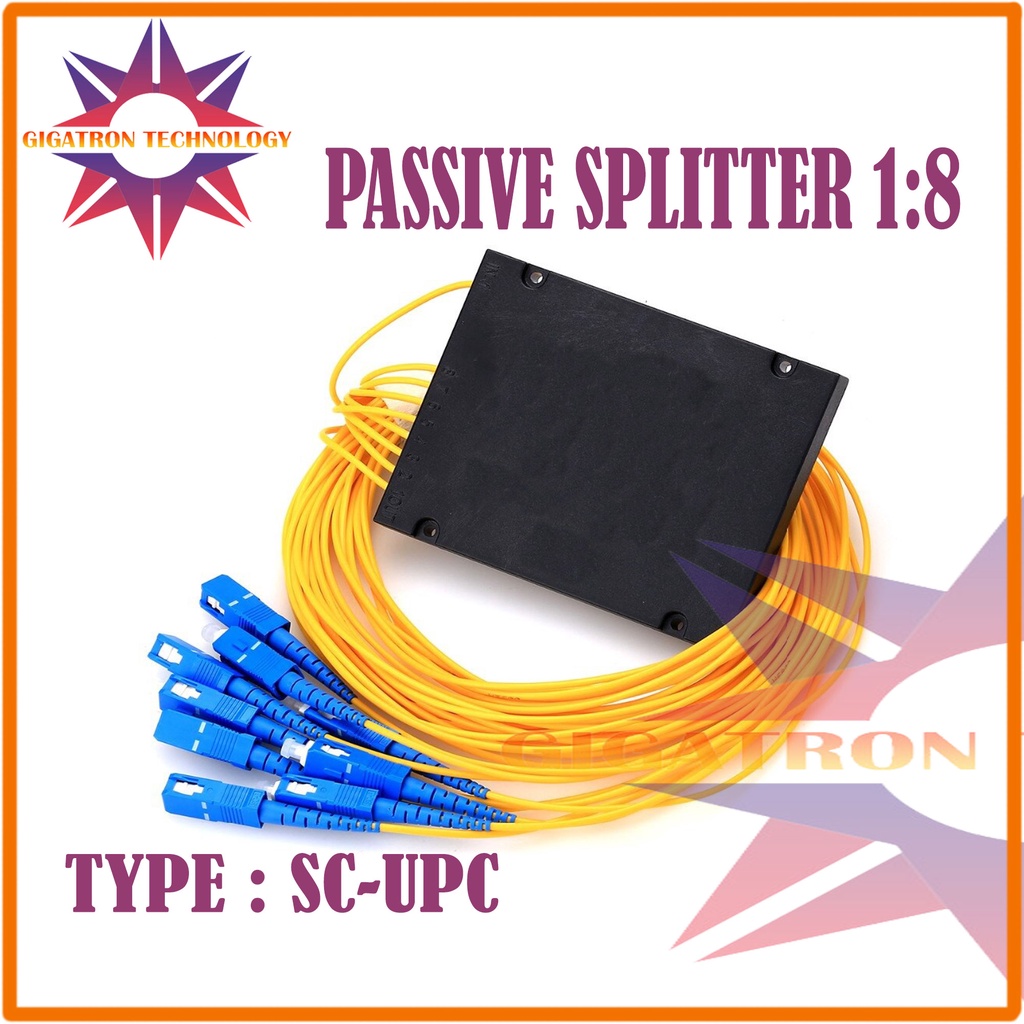 Jual Fiber Optic SC UPC PLC 1:8 Passive Splitter Ratio Coupler Cable ...