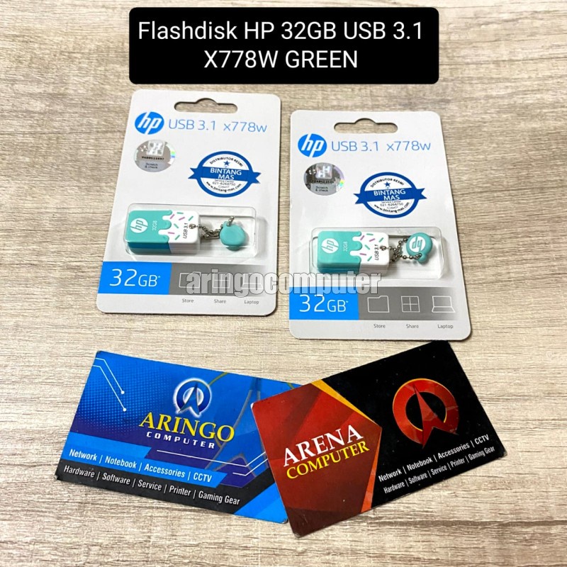 Jual Flashdisk HP 32GB USB 3.1 X778W GREEN | Shopee Indonesia