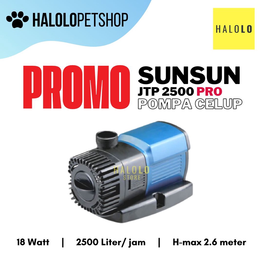 Jual PROMO Sunsun JTP 2500 PRO Pompa Celup Kolam 2500 Liter Hemat ...