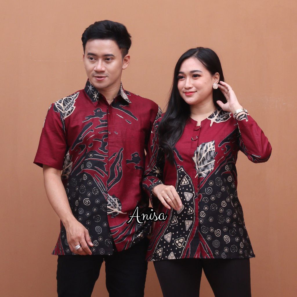 Jual Baju Batik Wanita Modern Atasan Blouse Batik Kerja Wanita Kantor