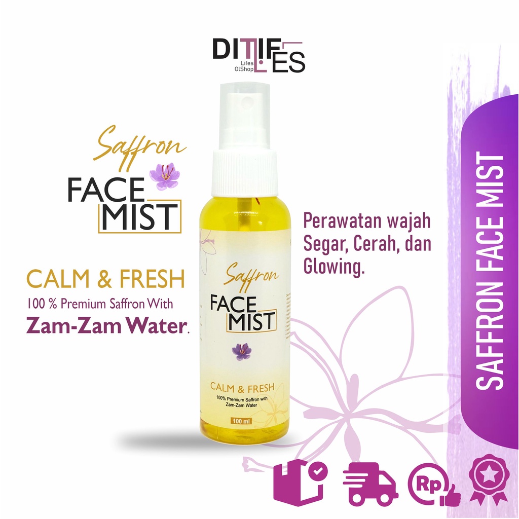 Jual Saffron Face Mist 100 ml Safron Spray Original Organic Facemist ...