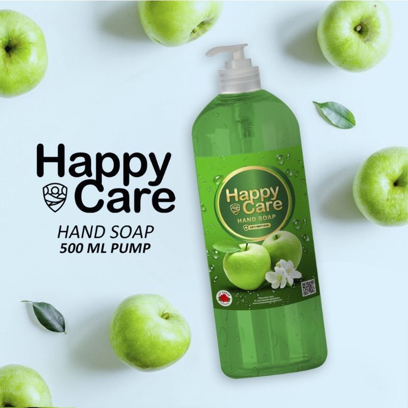 Jual (PROMO HAPPY Terlaris) Hand Soap 500ml Botol Bulat Happy Care ...