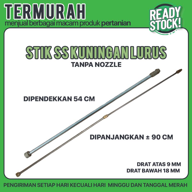Jual STIK SS & KUNINGAN LURUS SPRAYER (stik,pipa sprayer Kuningan lurus ...