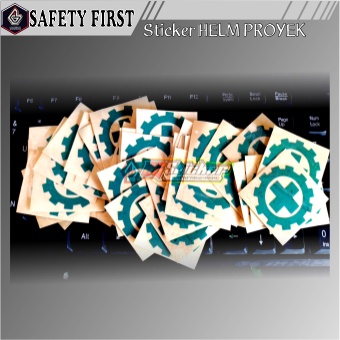 Jual Sticker logo Safety First 4cm Sticker Helm Proyek safety first ...