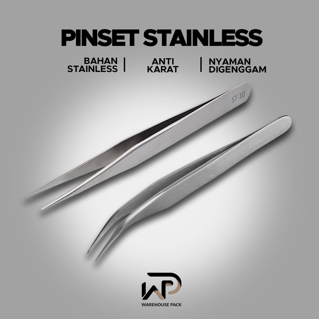 Jual Pinset Stainless | Pinset Lurus | Pinset Lancip | Pinset Tweezers ...