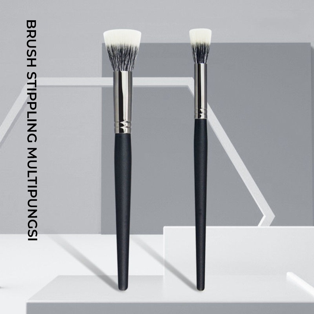 Jual Brush Stippling Multifungsi Kuas Rias Blush On Brush Make Up 2 IN 1 | Shopee Indonesia