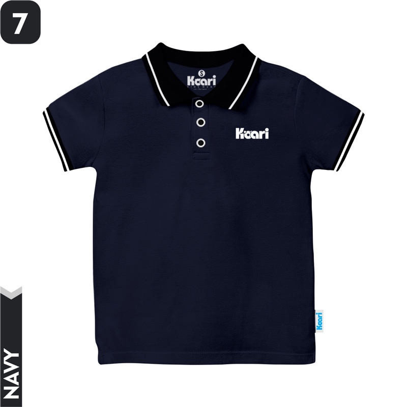 Jual KOARI Baju Kaos Polo Kerah Anak Laki Laki Perempuan 1 2 3 4 5 6 7 8 9 10 11 12 Tahun Biru ...