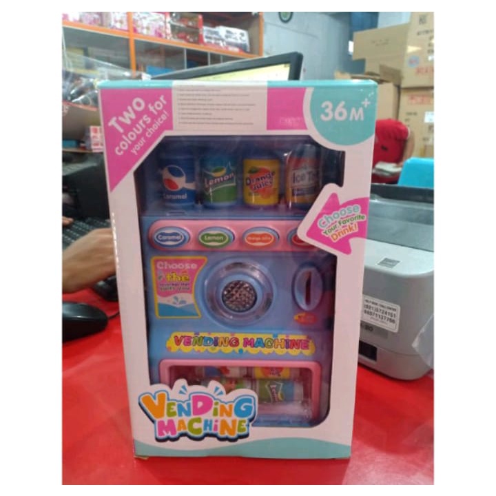 Jual Mainan Anak Mesin Minuman Koin R111 1A /Mainan Anak Vending ...