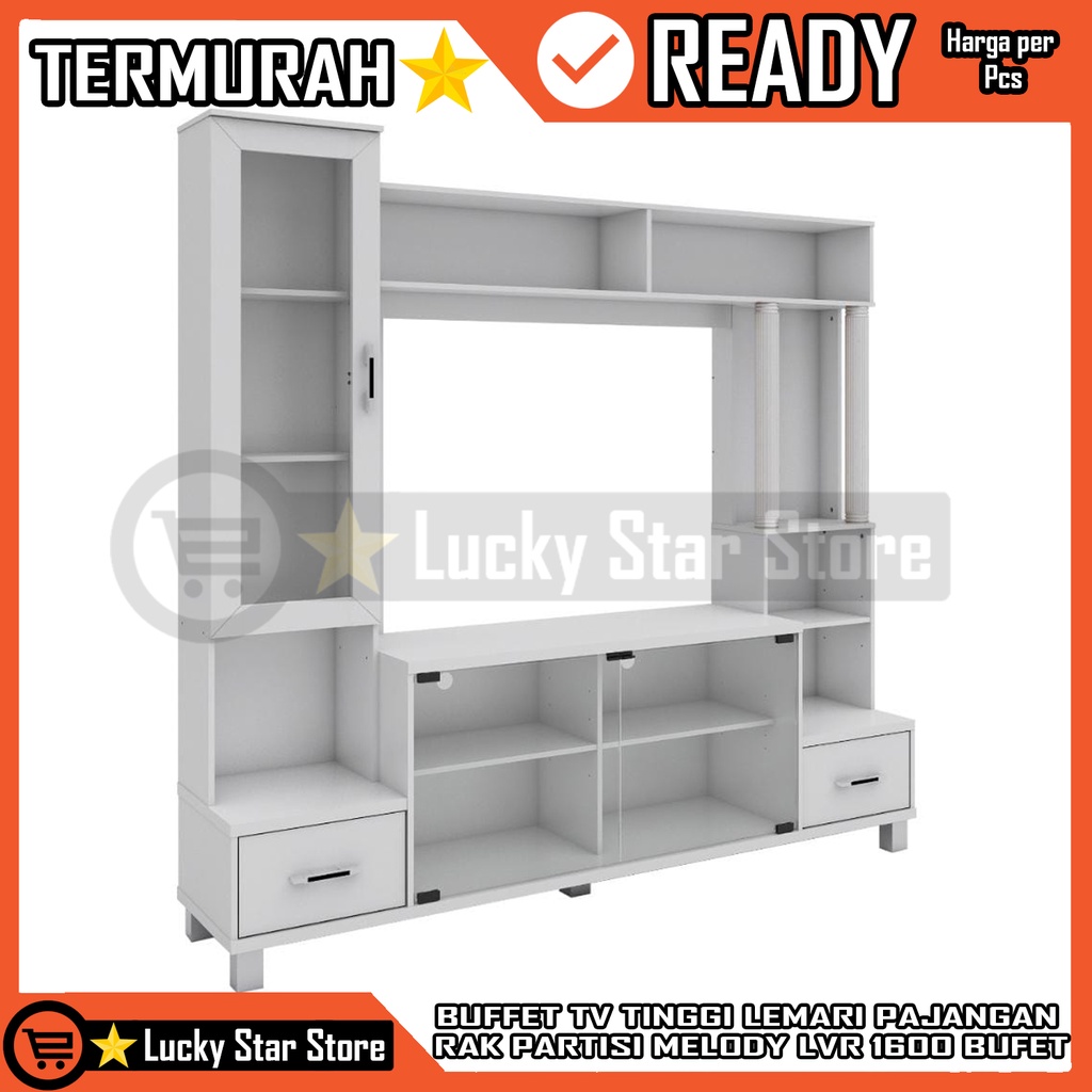 Jual [Instan] Bufet Tv Pajangan Buffet Minimalis Lvr 1600 Rak Partisi ...