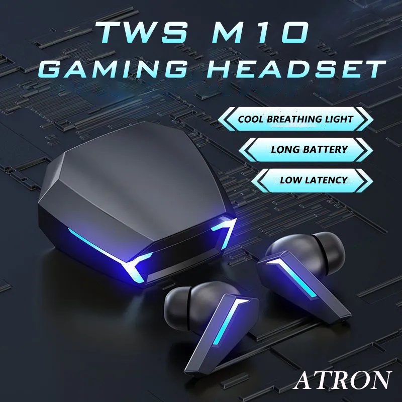Jual M10 Gaming Baru Wireless Headset Full Bass Bluetooth 5.2 TWS ...