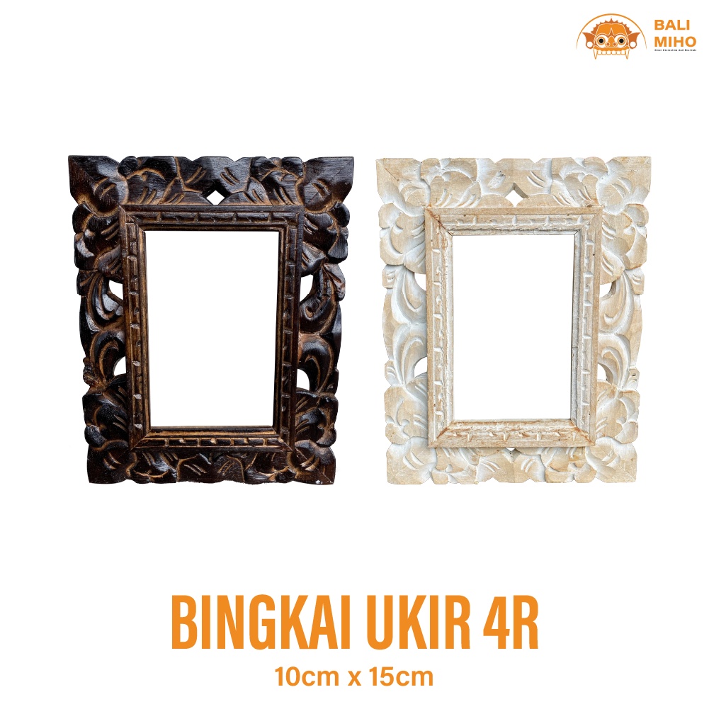 Jual Bingkai Kayu Ukir Bingkai Kayu Ukir 4R 10 x 15 cm small - Bingkai ...