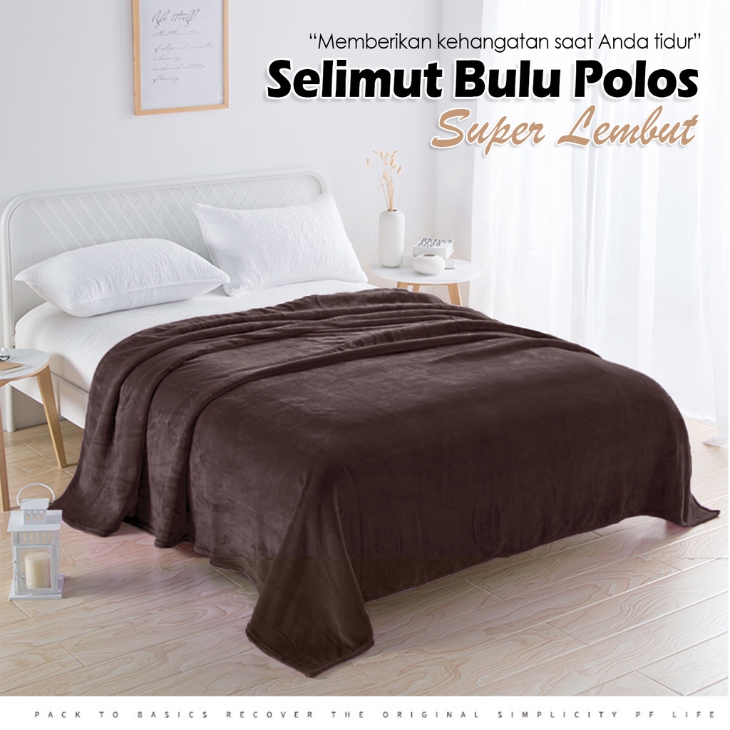 Jual Hydrociety - Selimut Polos Super Jumbo Tebal Bulu Halus 200x230cm ...