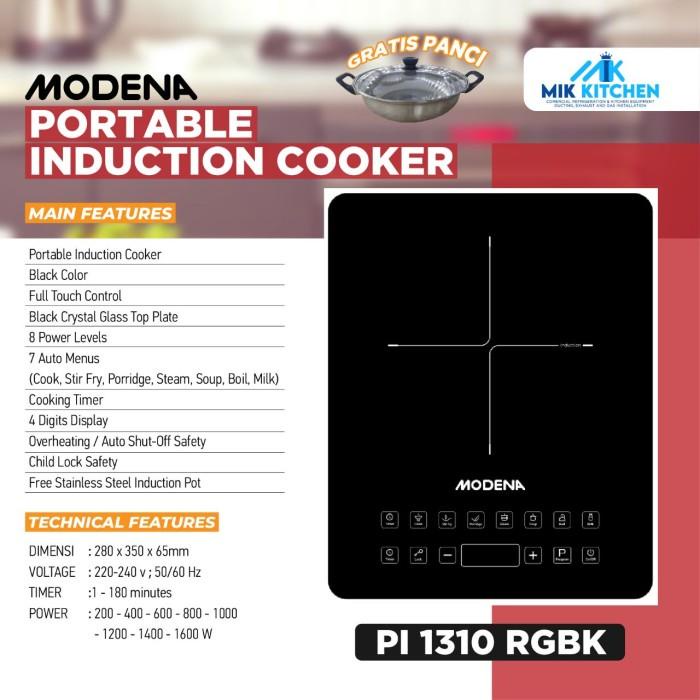 Jual Modena induction cooker PI 1310 RGBK / PI1310RGBK / PI1310 RGBK ...