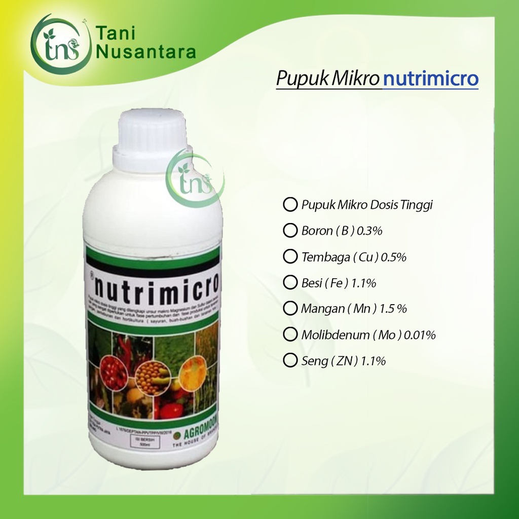 Jual Pupuk Nutrimicro Nutrisi Tanaman - Kemasan 500ml | Shopee Indonesia