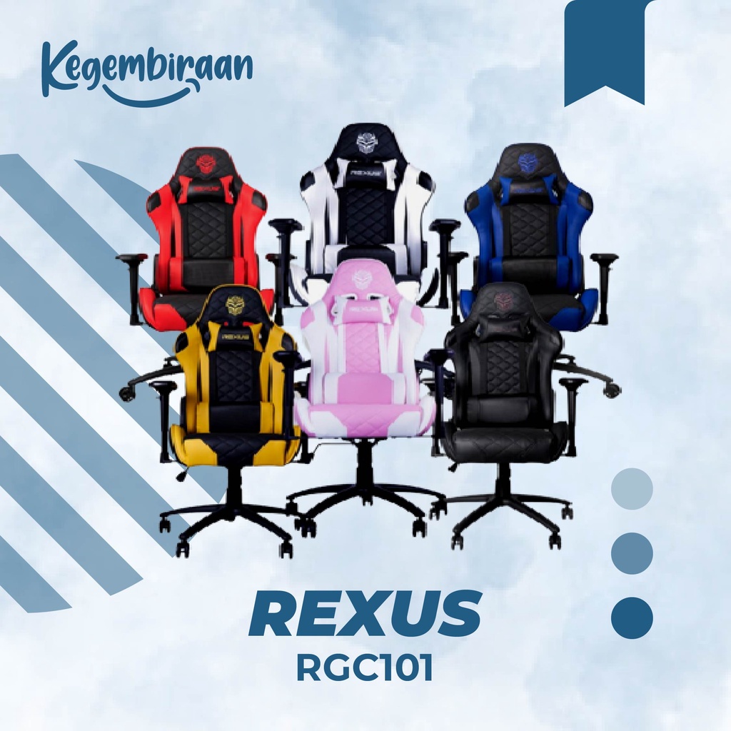 Jual Rexus RGC101 / RGC 101 Gaming Chair Kursi Game / Kursi Kantor ...