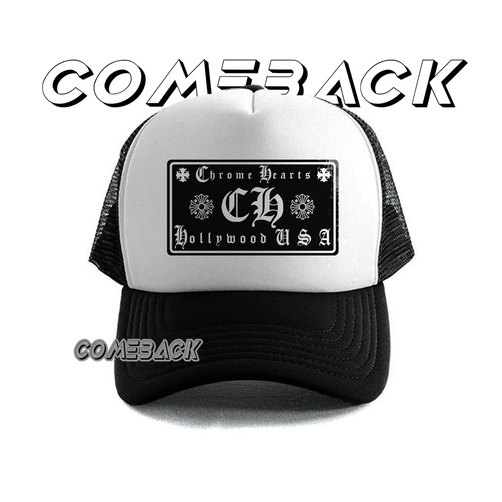 Jual Topi Jaring CHROME - Topi Trucker - Topi jaring Pria - Topi ...