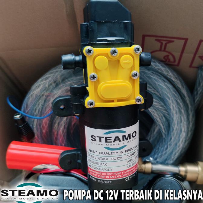 Jual Paket Pompa Air Dc 12V High Pressure Cleaner Alat Cuci Mobil Motor ...