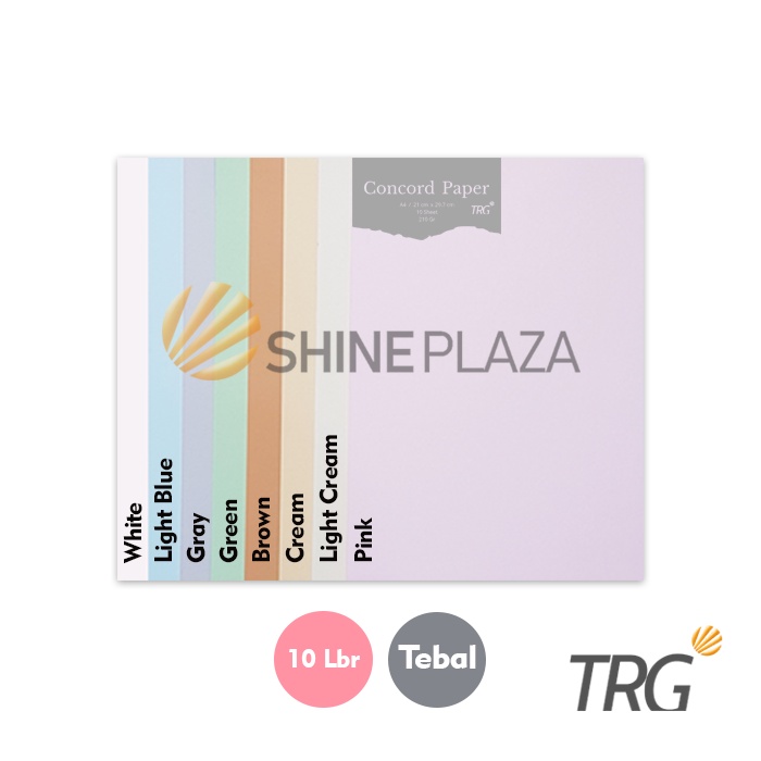 Jual TRG Kertas Concord Concorde Paper A4 Tebal 210gr Isi 10 Lembar ...