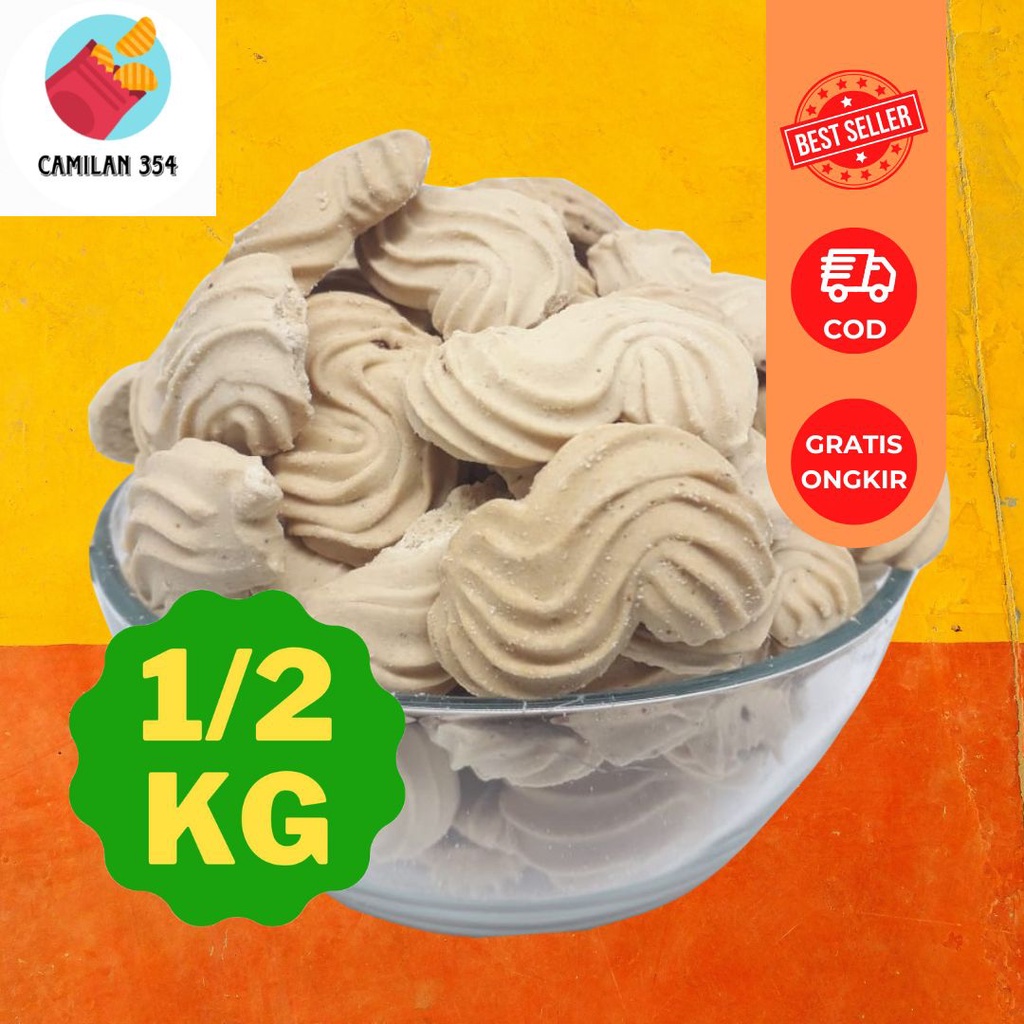 Jual [500GRAM] Kue Semprit Bentuk S Manis Renyah - 1/2kg / Seprit ...