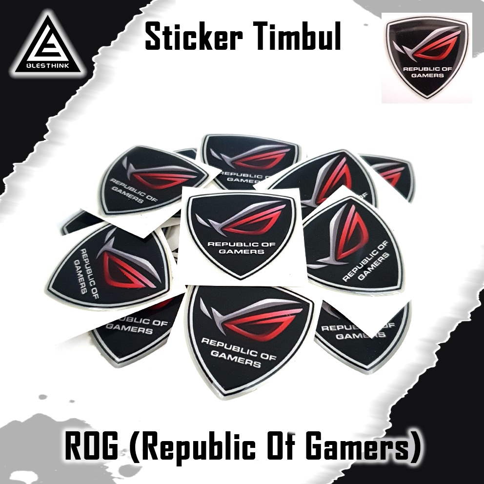 Jual Stiker Timbul ROG Emblem Republic Of Gamers | Shopee Indonesia