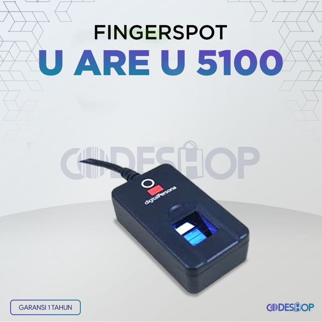 Jual Mesin Absensi Sidik Jari Fingerspot U Are U 5100 Digital Persona Fastcode | Shopee Indonesia