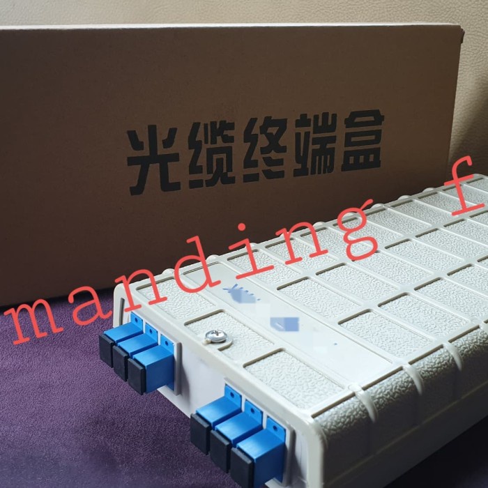 Jual Optical Termination Box OTB rack wall 6 core SC lengkap fiber ...