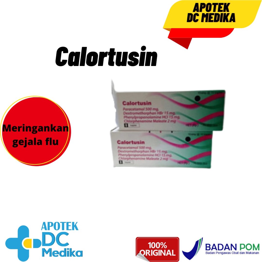 Jual CALORTUSIN TAB/FLU/PILEK | Shopee Indonesia