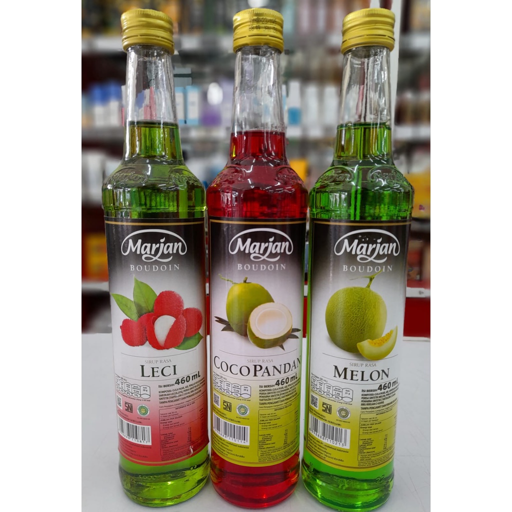 Jual Sirup Marjan 460Ml (Cocopandan / Melon / Leci) | Shopee Indonesia