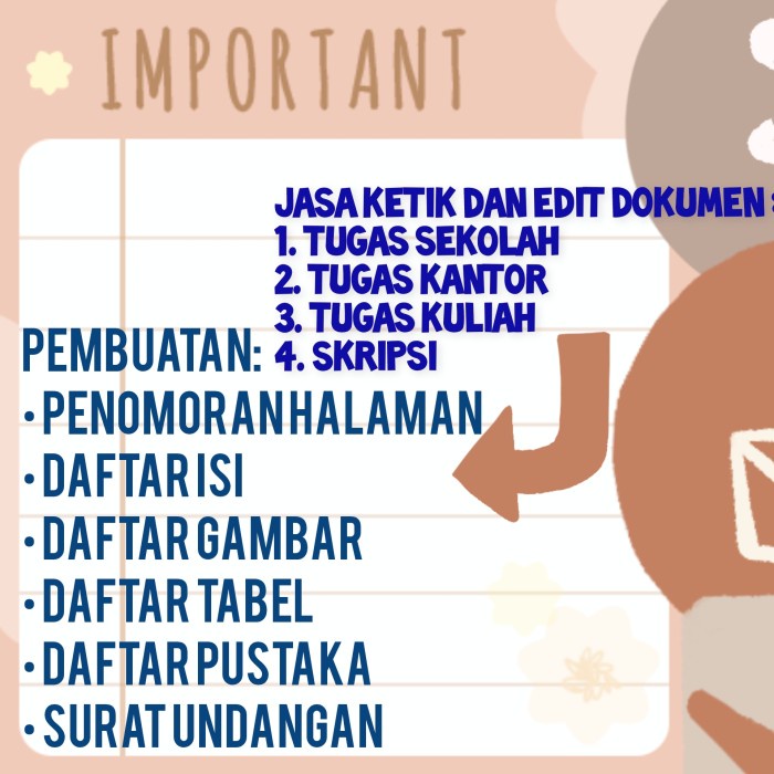Jual Jasa Ketik Dan Edit Profesional Daftar Isi, Penomoran Halaman ...