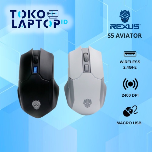 Jual Moga Rexus S5 Aviator Wireless Gaming Mouse Garansi Resmi 1 Tahun ...